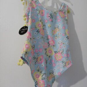 Nicole Miller | Swim | Nicole Miller Girl 2 Pc Floral Lined ...